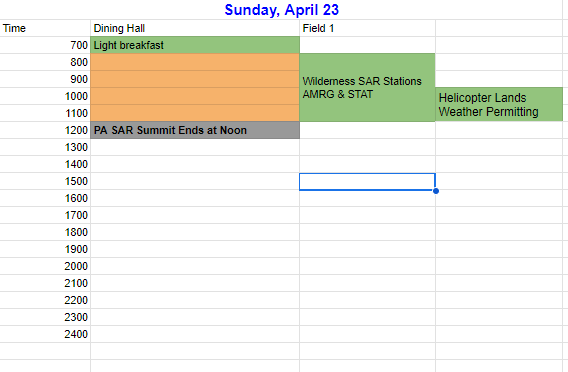 Schedule - PSARC-Summit