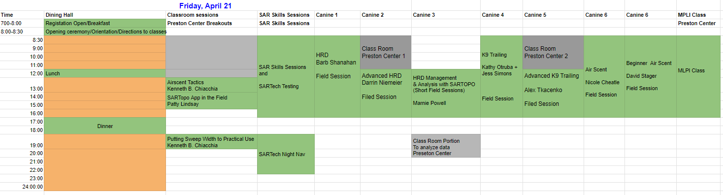 Schedule - PSARC-Summit